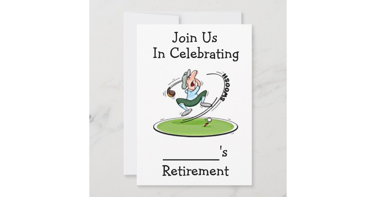 JOIN US IN (ADD NAME) ****RETIREMENT*** INVITATION | Zazzle