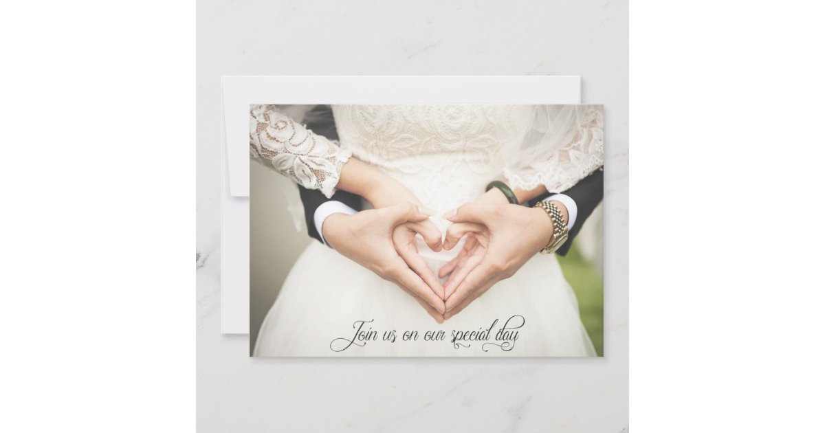 Join us on our special day, wedding invitation | Zazzle