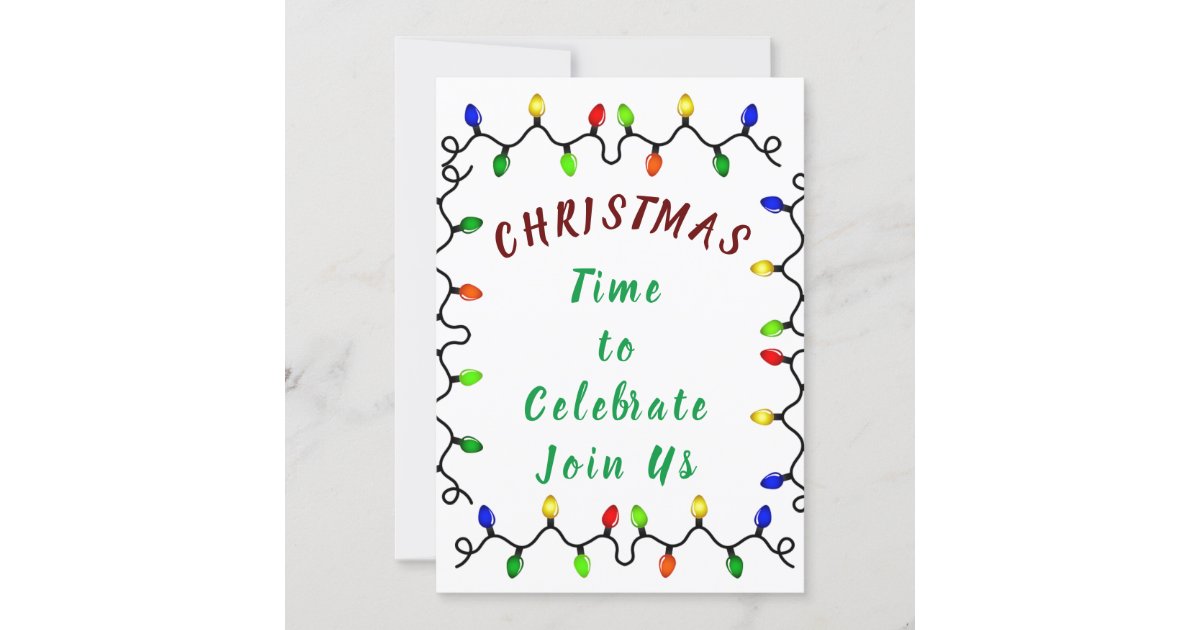 JOIN US THIS ***CHRISTMAS*** HOLIDAY INVITATION | Zazzle