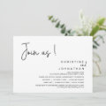 Join Us, Wedding Elopement Dinner, Party, Dancing Invitation | Zazzle