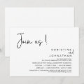 Join Us, Wedding Elopement Dinner, Party, Dancing Invitation | Zazzle