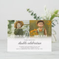 Joint Birthday Photo Birthday Invitation | Zazzle