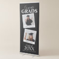 Joint Graduation | 2 Photo Invitation Retractable Banner | Zazzle