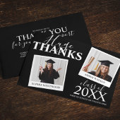 Joint Graduation | 2 Photo Thank You Card | Zazzle