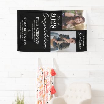 Joint Graduation Party Banner | Zazzle