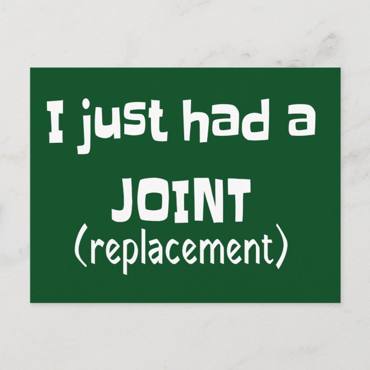 Joint Replacement Humor Funny Novelty Postcard | Zazzle