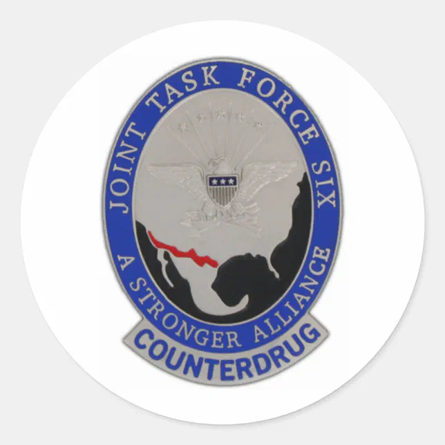 JOINT TASK FORCE 6 CLASSIC ROUND STICKER | Zazzle