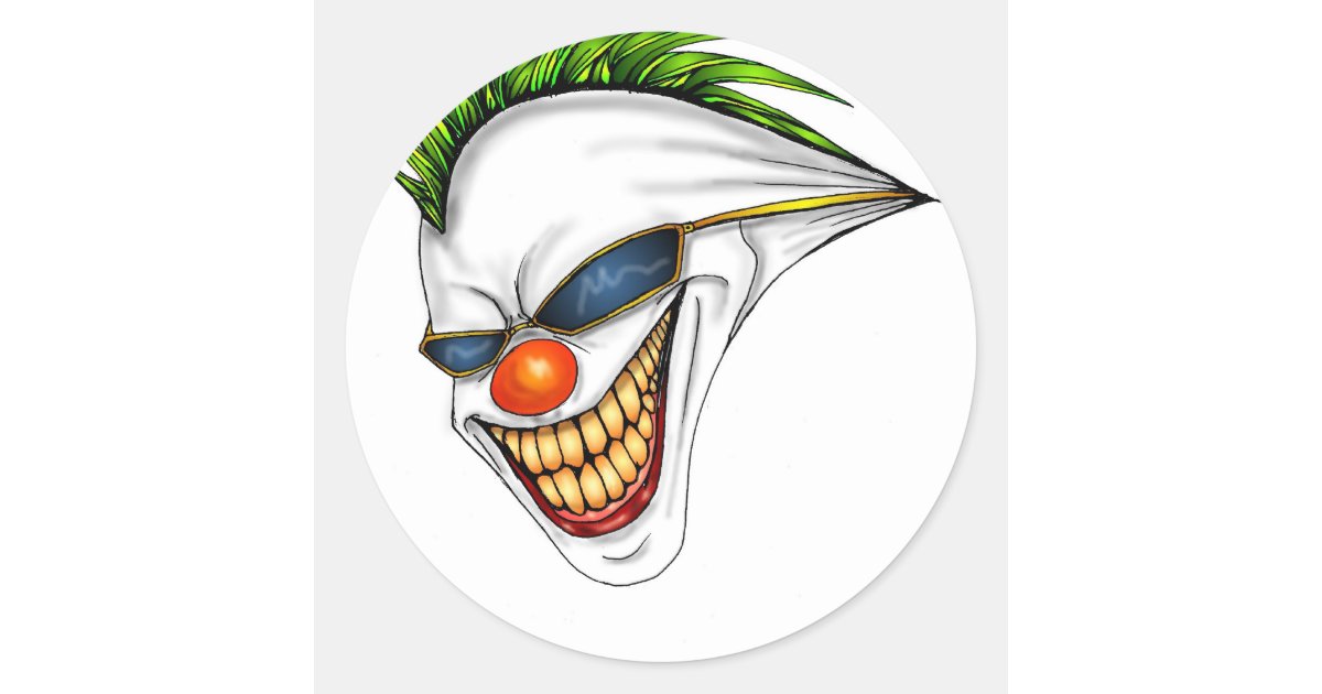 Joker Classic Round Sticker | Zazzle