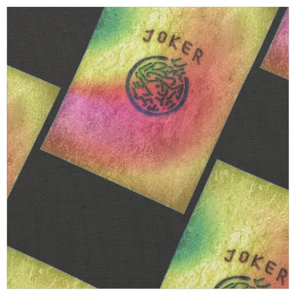 Mah Jongg Joker Fabric | Zazzle