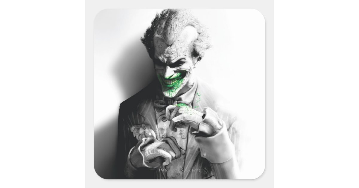Joker Key Art Square Sticker | Zazzle