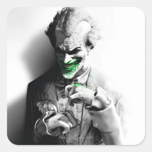 Joker Key Art Square Sticker | Zazzle