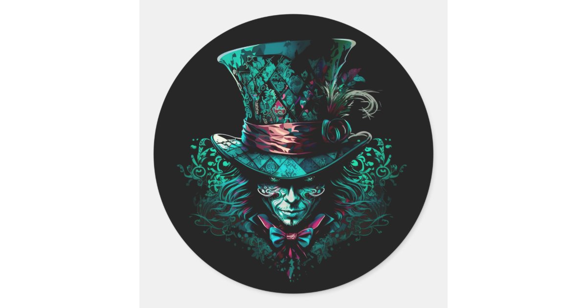 JOKER SYMBOL CLASSIC ROUND STICKER | Zazzle