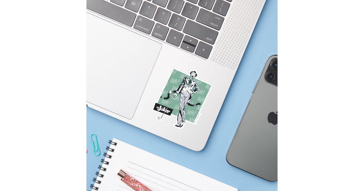 Joker With Golf Club Sticker | Zazzle