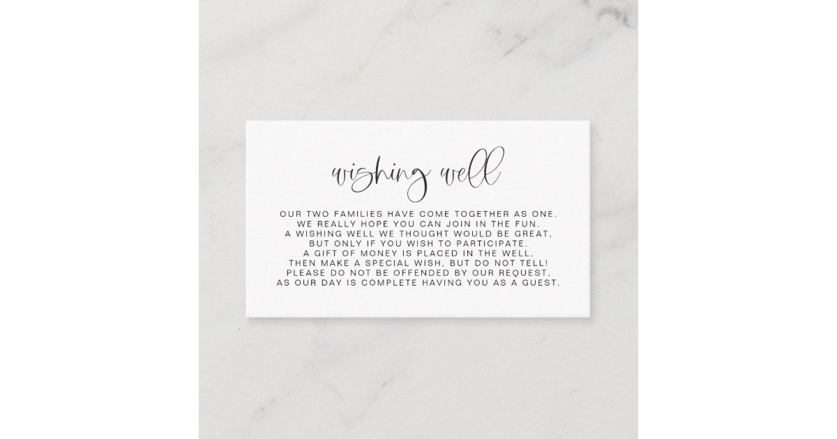 JOLIE Fun Typography Font Wishing Well Card | Zazzle