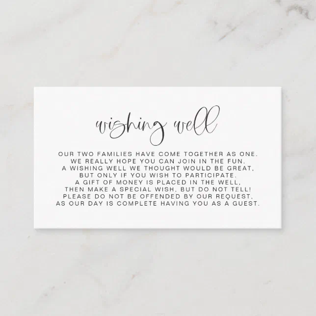 JOLIE Fun Typography Font Wishing Well Card | Zazzle