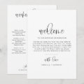 JOLIE Minimalist Boho Welcome Letter Timeline Card | Zazzle