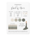 JOLIE Modern EDITABLE Maid of Honor Info Card | Zazzle