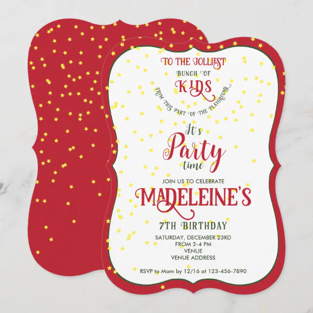 Jolliest Bunch of Kids Funny Birthday Party Invitation | Zazzle