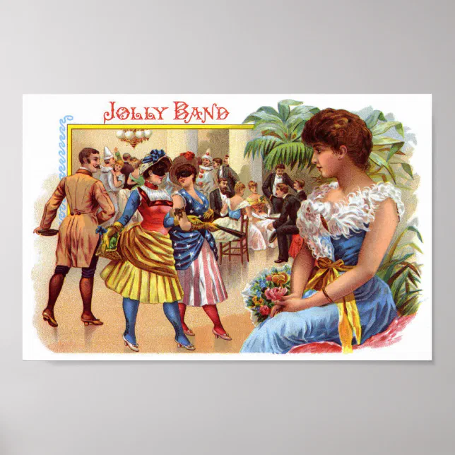 Jolly Band Cigar Label Poster | Zazzle