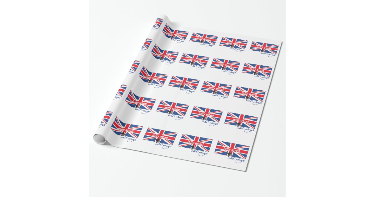 Jolly good old chap! wrapping paper | Zazzle