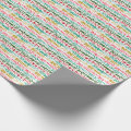 Jolly HO! HO! HO! Colorful Xmas Wrapping Paper | Zazzle