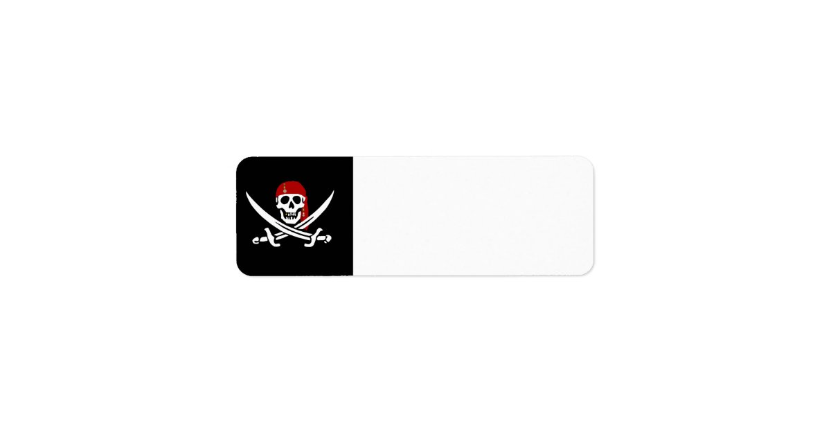 Jolly Jack Pirate Address Label | Zazzle