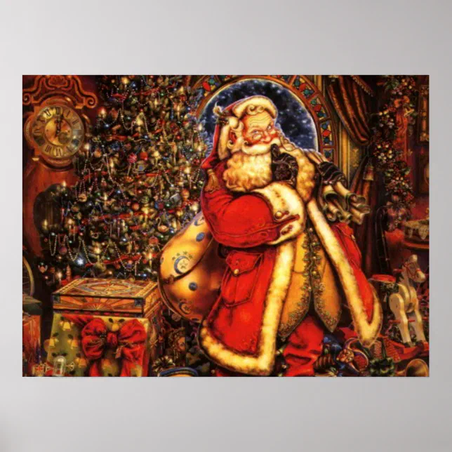 Jolly Old Saint Nick Print | Zazzle