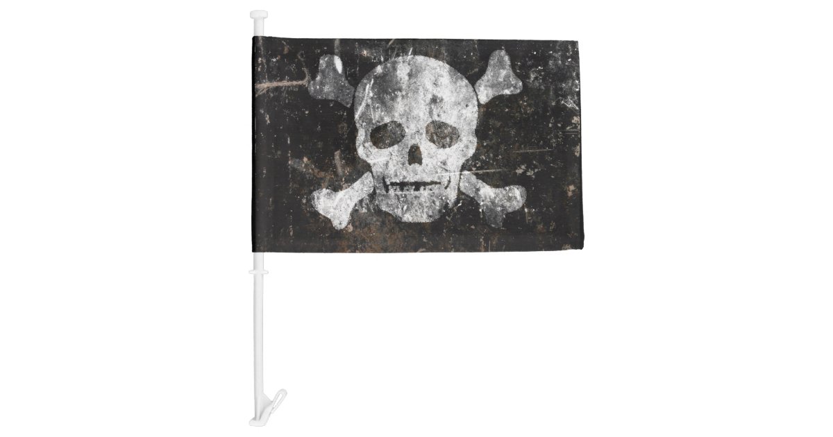 Jolly Roger Car Flag | Zazzle