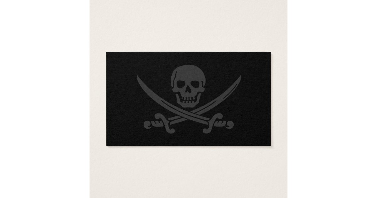 Jolly Roger Modern Business Card | Zazzle