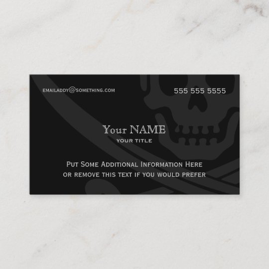 Jolly Roger Modern Business Card | Zazzle.com