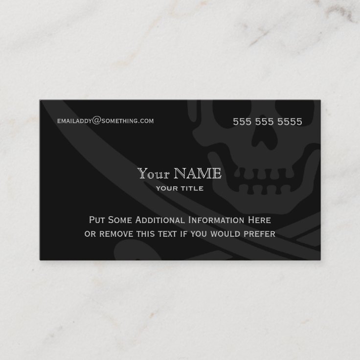 Jolly Roger Modern Business Card | Zazzle