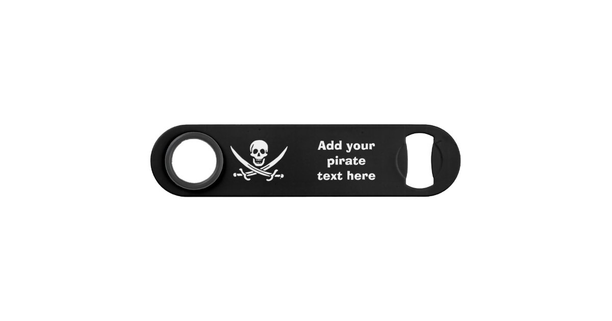 Jolly roger pirate flag bar key | Zazzle