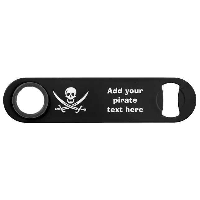 Jolly roger pirate flag bar key | Zazzle