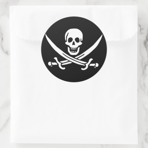 Jolly Roger Pirate Flag Sticker | Zazzle