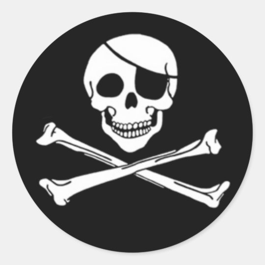 Jolly Roger Pirate Stickers | Zazzle.com