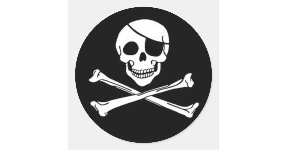 Jolly Roger Pirate Stickers | Zazzle
