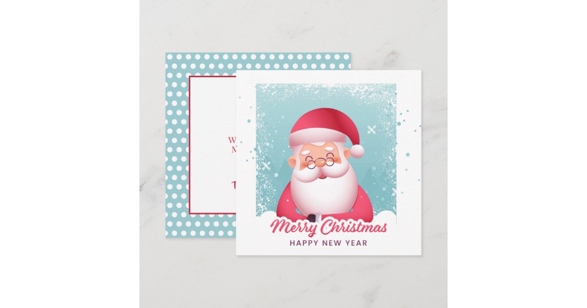 Jolly Saint Nick Santa Claus Christmas Card | Zazzle