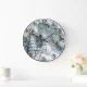 Jolly Snowman in Christmas Scene Large Clock | Zazzle