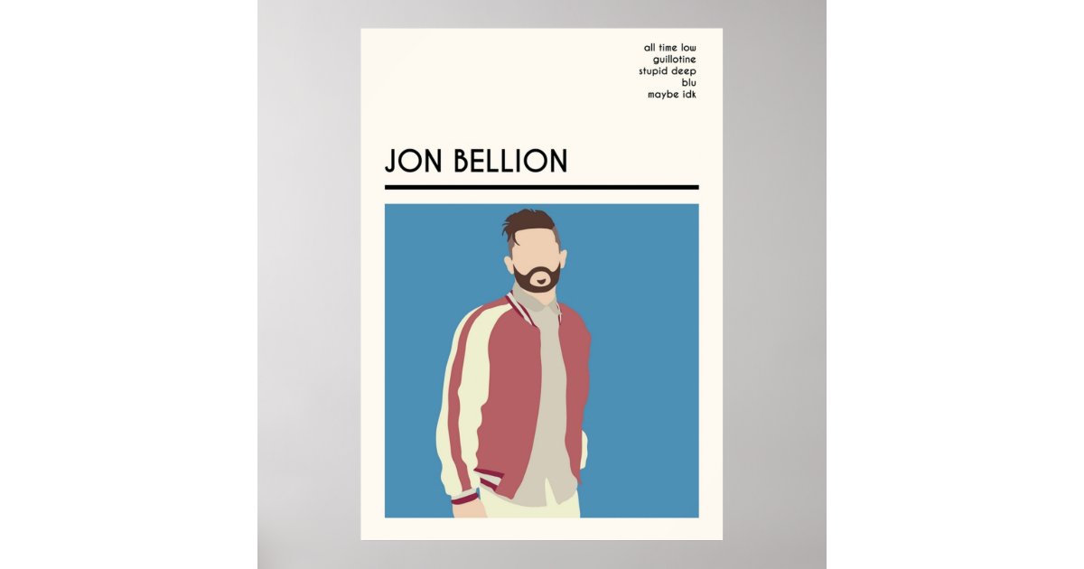 Jon Bellion Wall ArtPosterPrints Poster | Zazzle