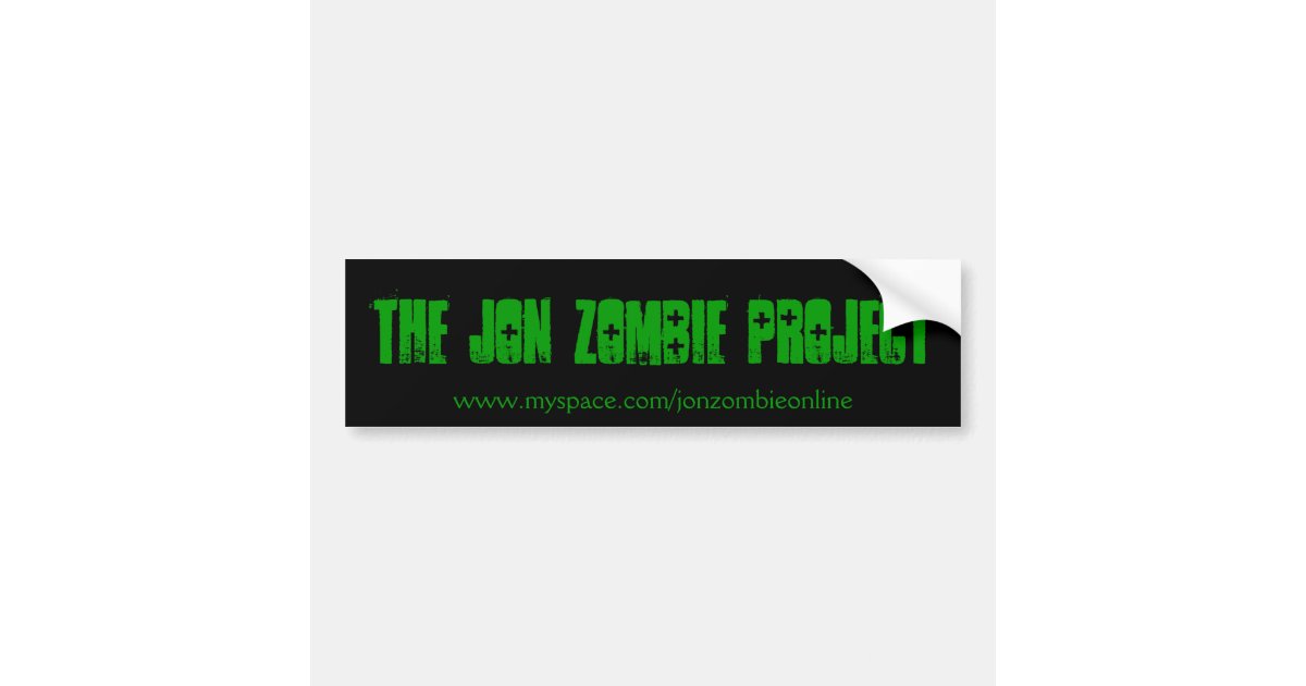 Jon Zombie Project sticker | Zazzle