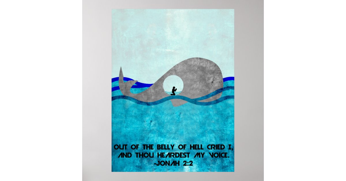 Jonah And The Whale Poster | Zazzle