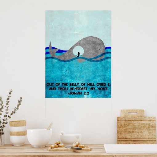 Jonah And The Whale Poster | Zazzle