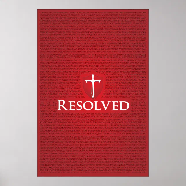 Jonathan Edwards Resolution poster | Zazzle