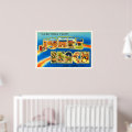 Jones Beach New York NY Vintage Travel Souvenir Poster | Zazzle