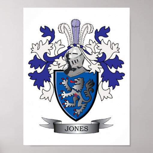 Jones Coat of Arms Poster | Zazzle