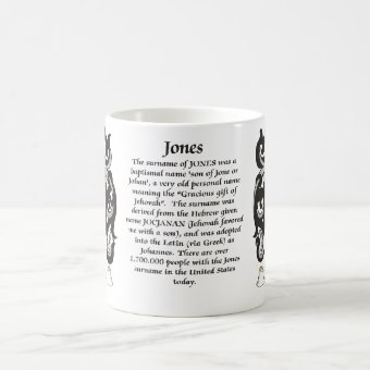 Jones Family Coat of Arms mug | Zazzle