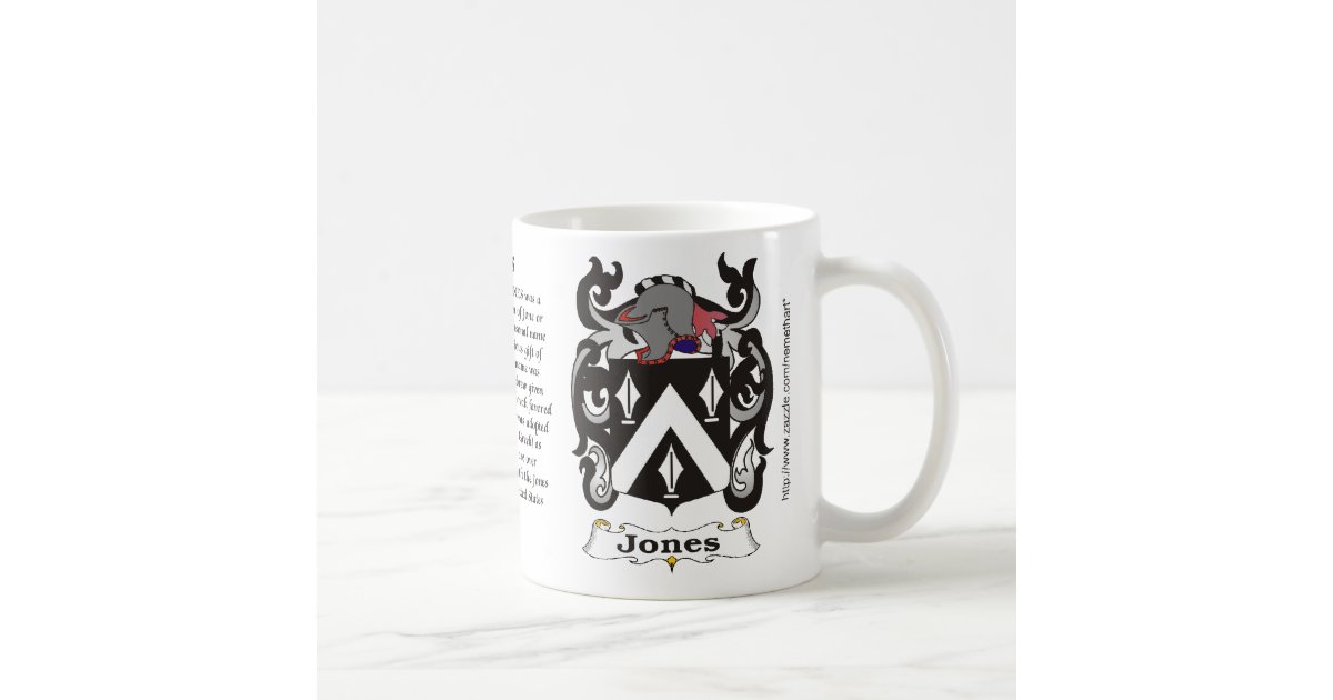 Jones Family Coat of Arms mug | Zazzle