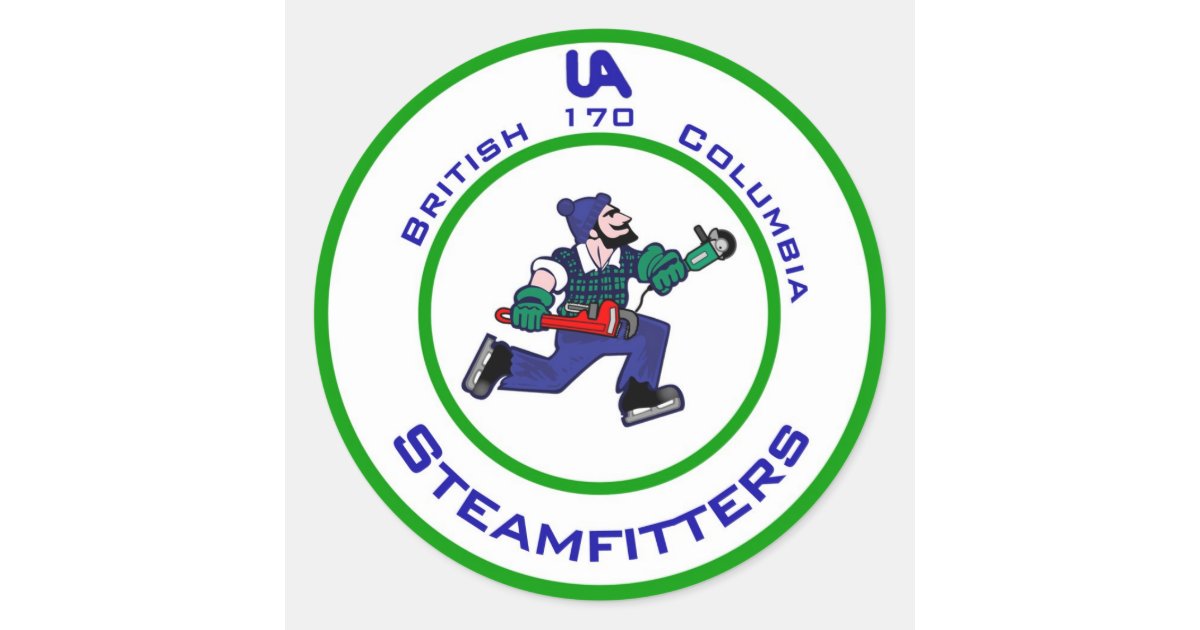 jonny-canuck-steamfitter classic round sticker | Zazzle