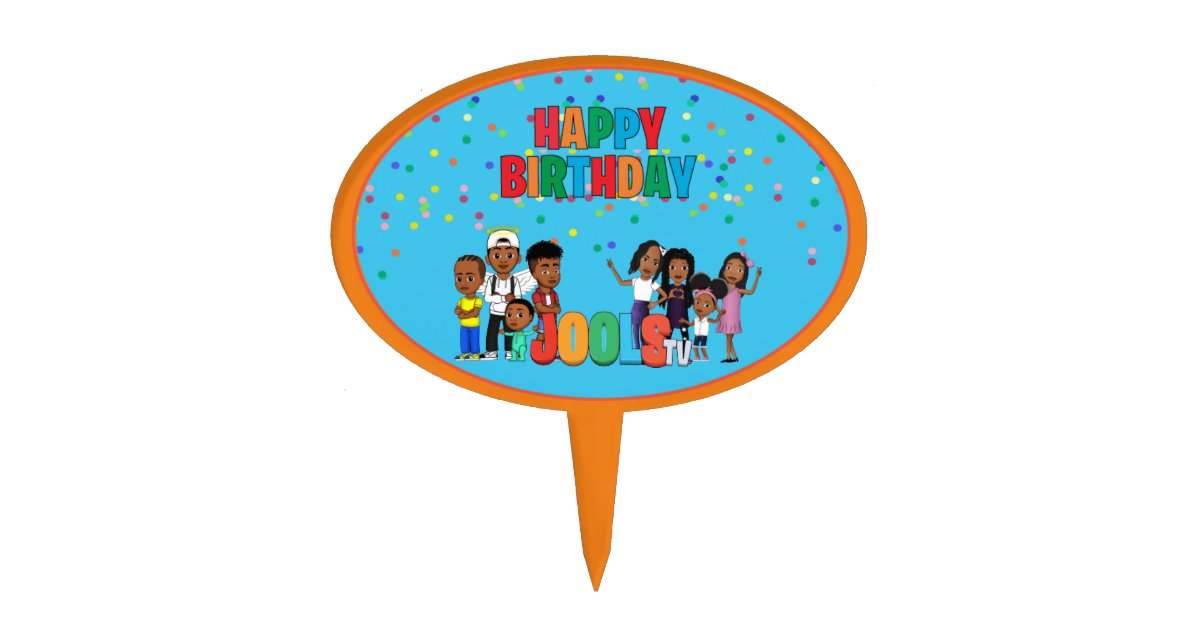 JOOLS TV®️ Blue Oval Cake Topper | Zazzle