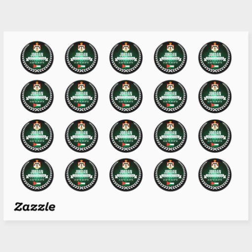 Jordan Classic Round Sticker | Zazzle
